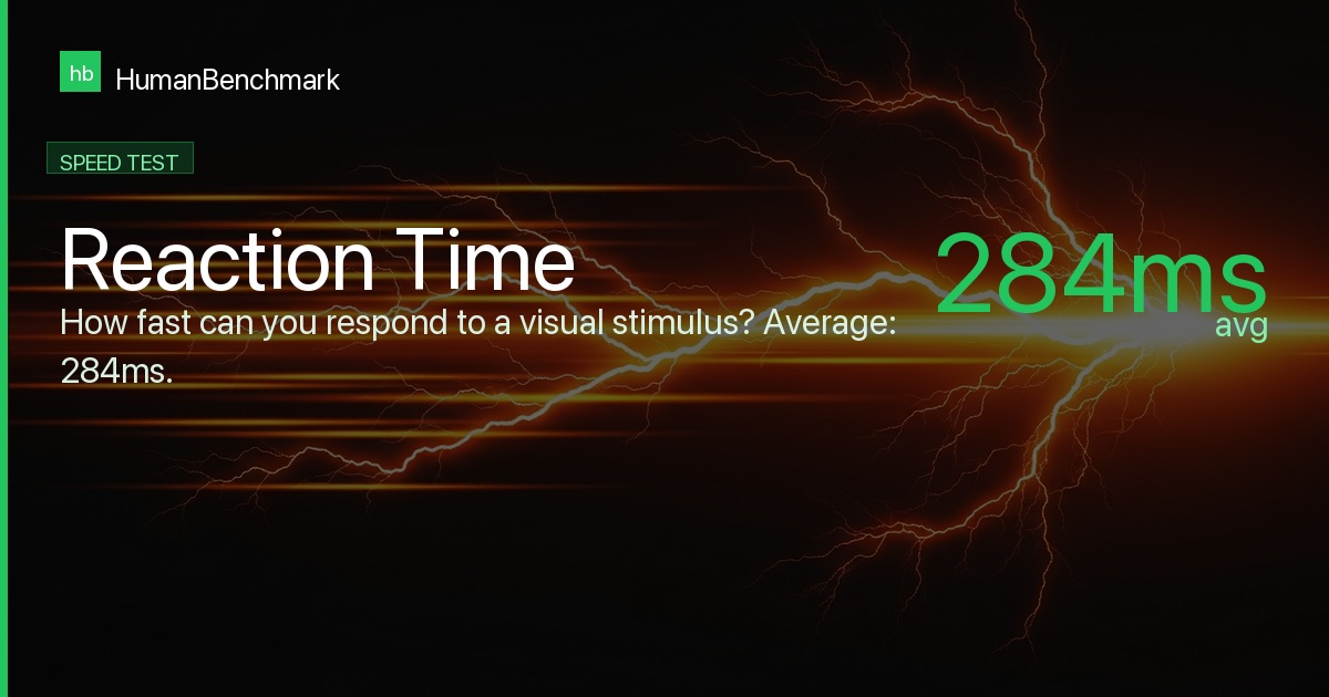 Reaction Time Test — Human Benchmark